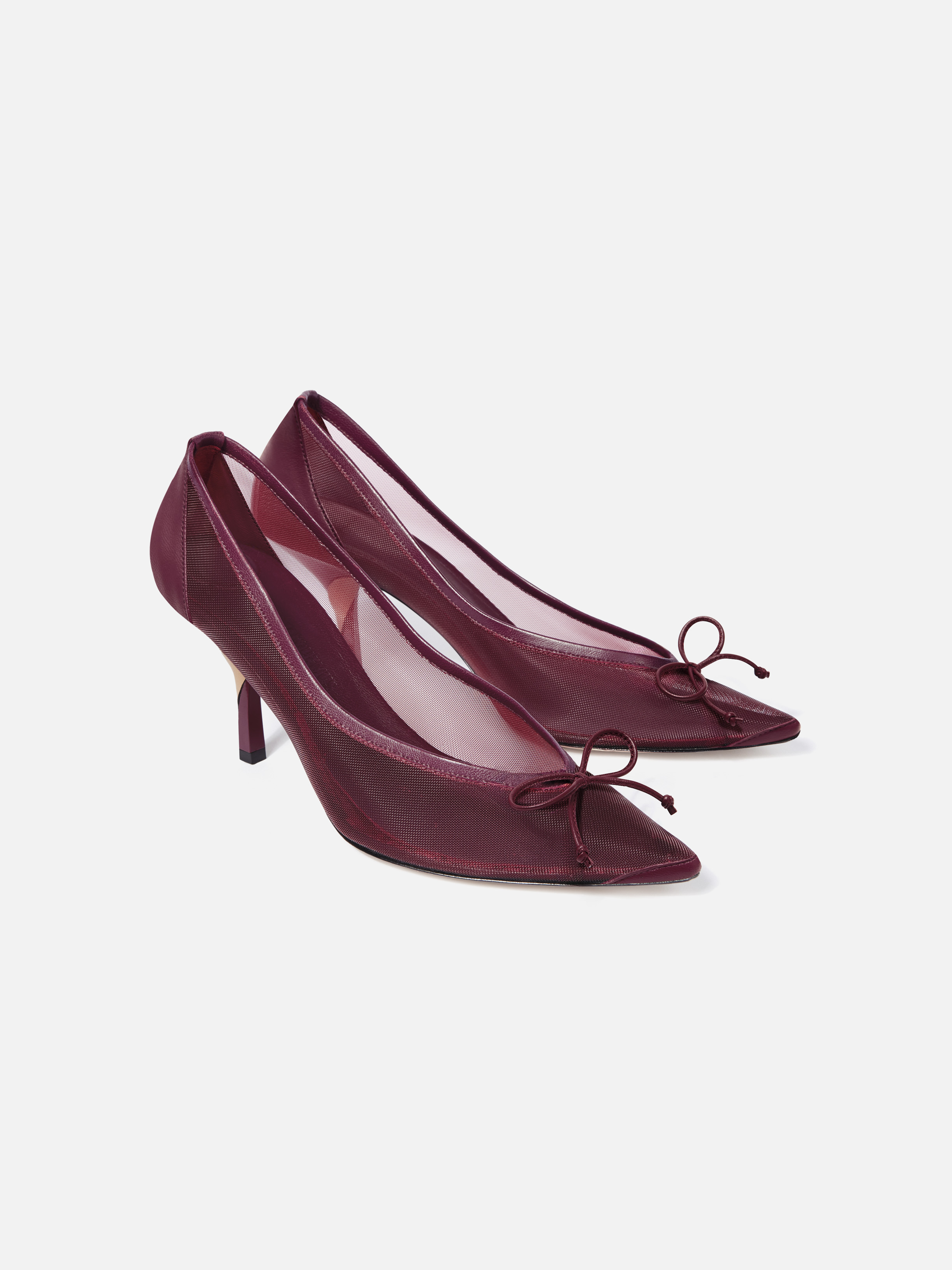 The low Tourni heels, Burgundy | JACQUEMUS UAE