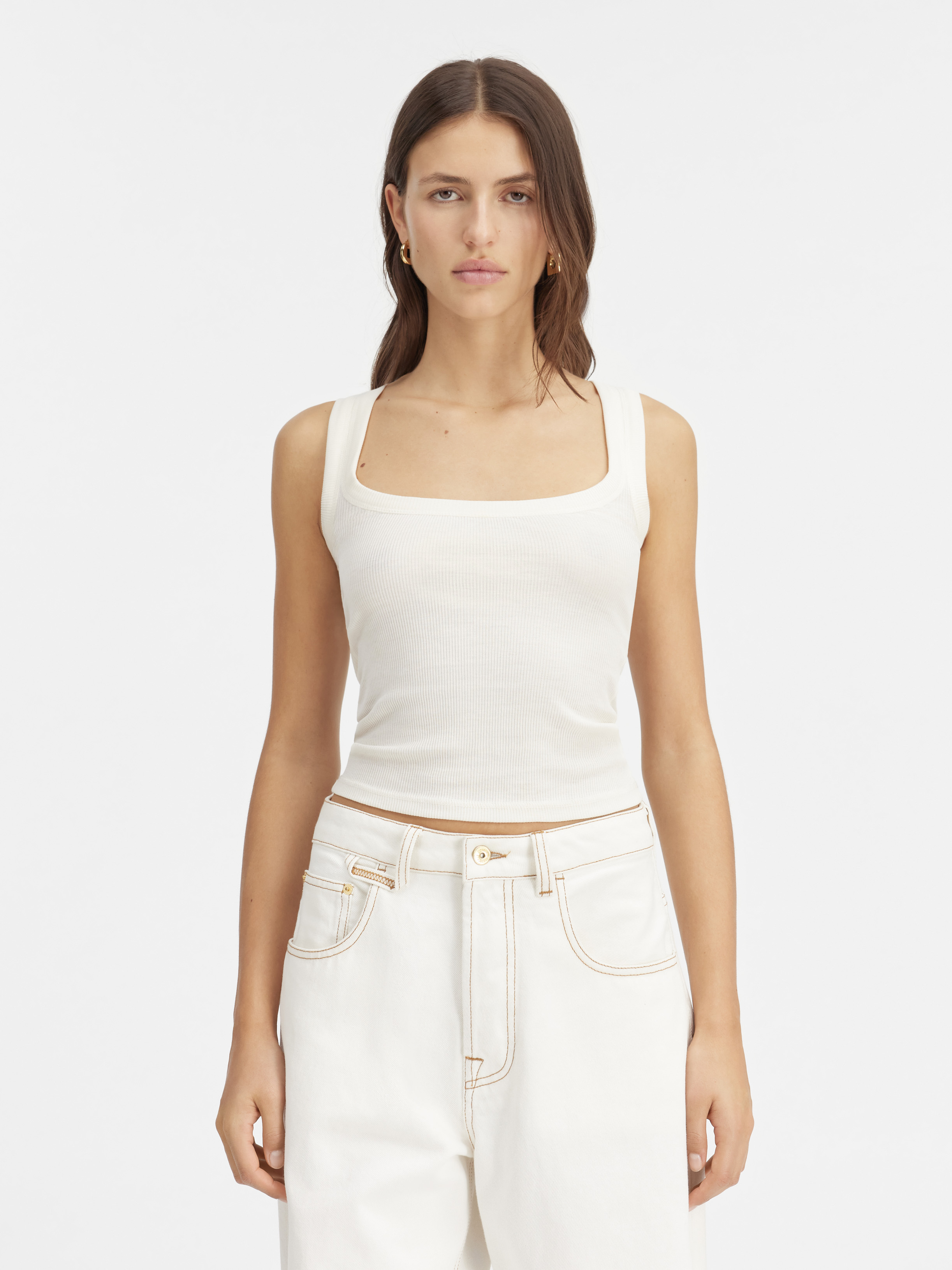 The Gros Grain tank top, White | JACQUEMUS UAE